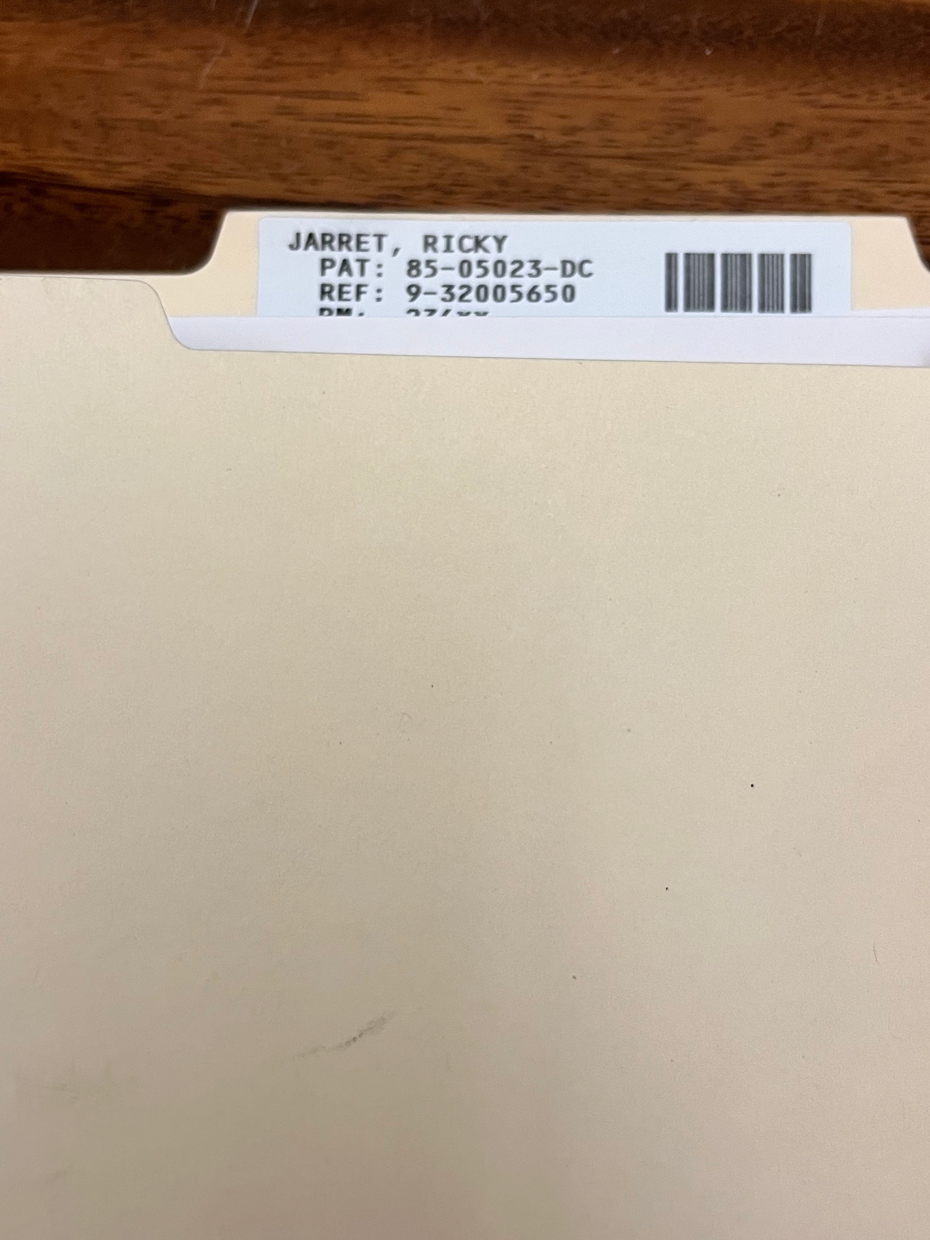 BALLERS: Ricky's Medical File Prop – HOLLYWOOD PICTURES STUDIOS, LLC.